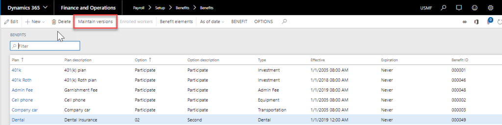 Microsoft Dynamics 365 Payroll Tips & Tricks for Benefits – Maintaining ...